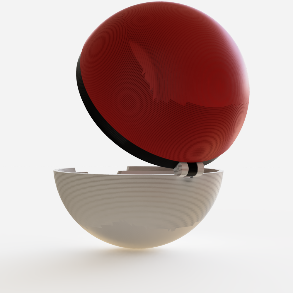 Archivo STL Pokeball・Objeto imprimible en 3D para descargar・Cults