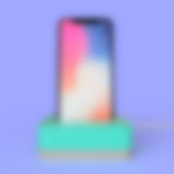 Download free STL file Dock Iphone X • 3D printable design ・ Cults