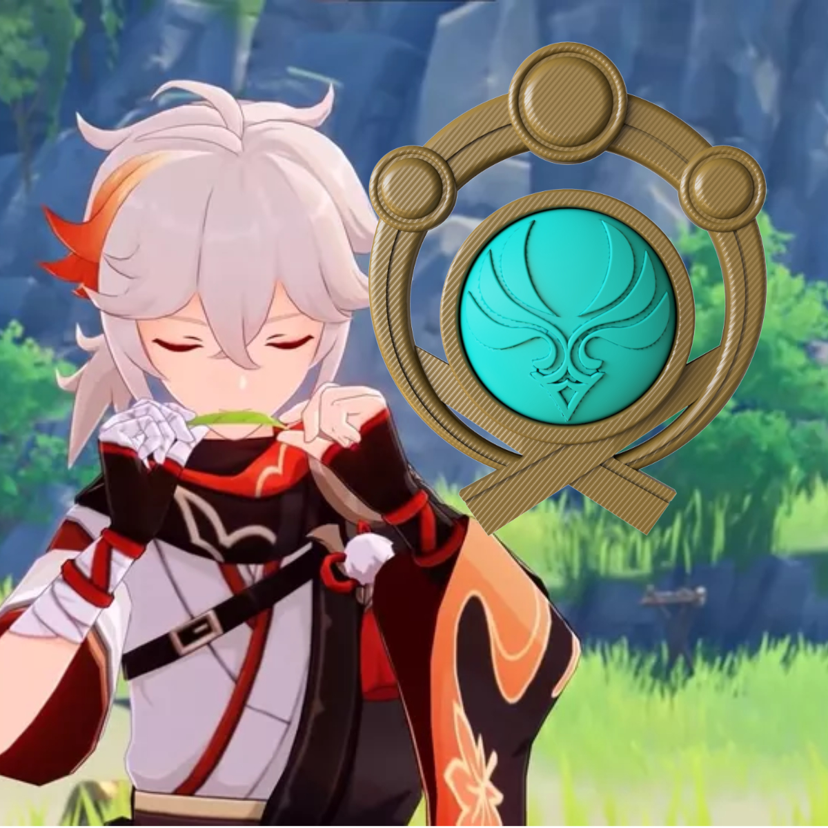 STL-Datei Vision Kazuha - Genshin Impact・Design für den 3D-Druck zum ...