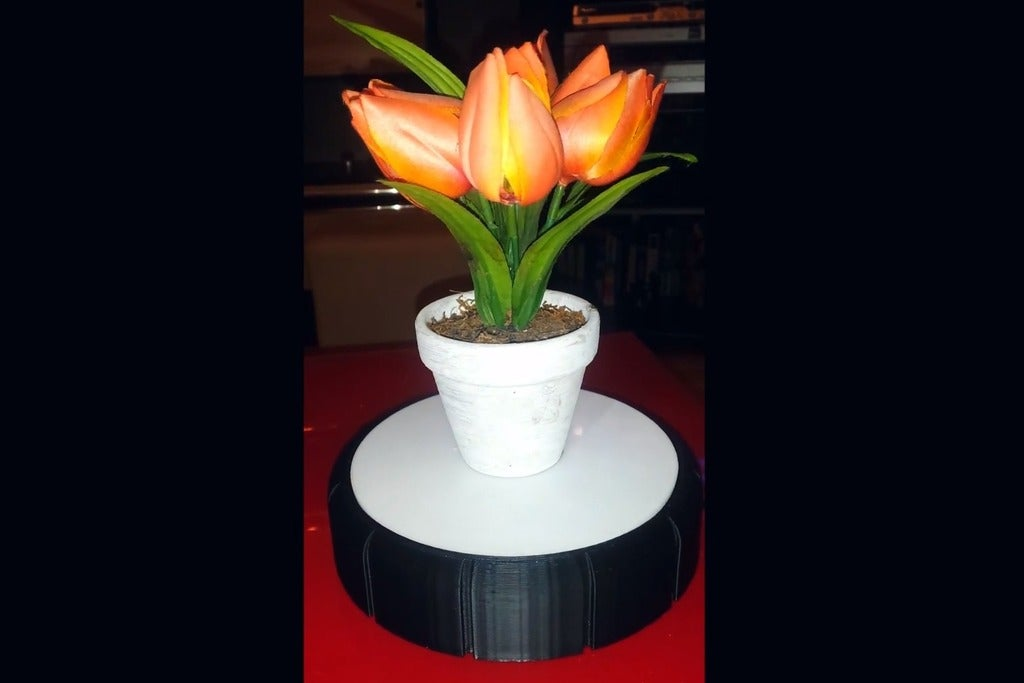 Free STL file Plateau tournant moteurisé / Motorized turntable・3D print ...