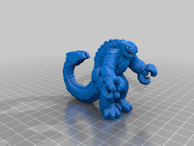Free OBJ file MEH-KachonkZilla!!! ☕・3D printing model to download・Cults