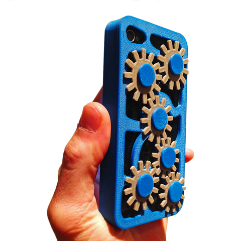Download 3D print files Gear Cogs Mobile Iphone Cover Case 4 4s ・ Cults