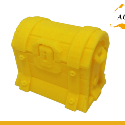 Download free STL file Fortnite Chest Game Prop Pc Xbox PS4 • Model to ...