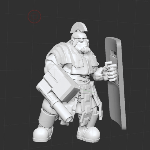Download free 3D model roman style interstellar armored ogre ・ Cults