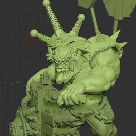 Download free STL file orc snazz gunner • Design to 3D print ・ Cults
