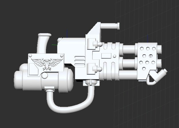 Free STL file HEAVY FLAMER- UNKNOWN PATTERN 🎲・3D printer model to ...