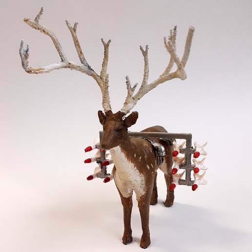 Download free STL file Battle stag • 3D printing design ・ Cults