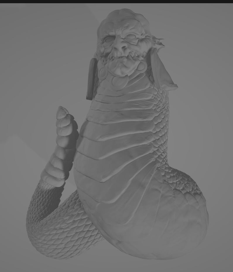Free STL file Slaanesh serpent body for marine・3D printable model to ...