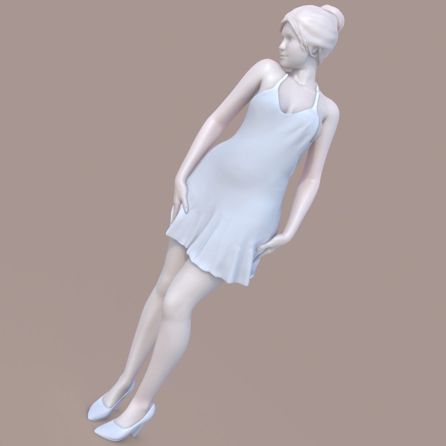 3D file Woman with hat 👩・3D printable design to download・Cults