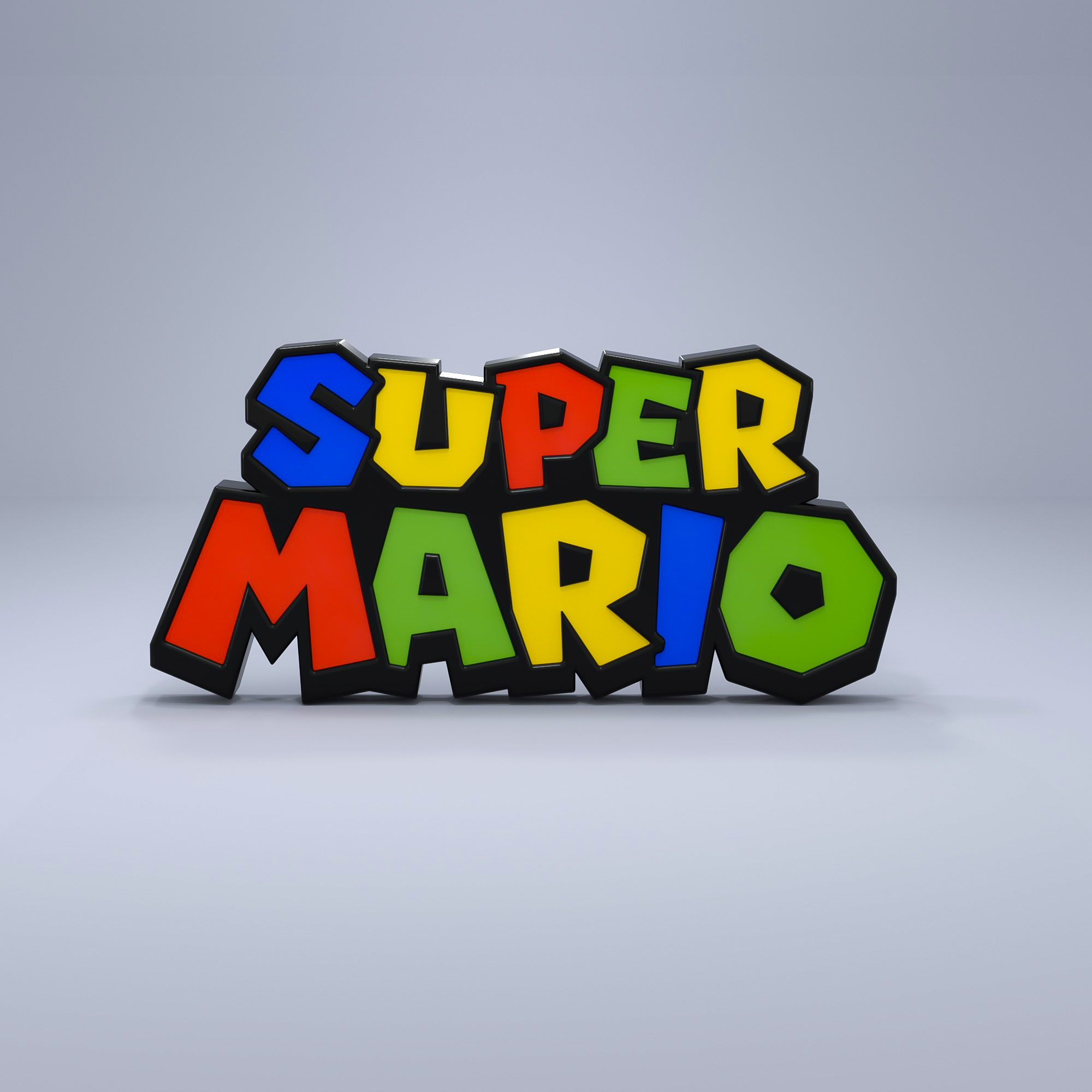 Файл STL Super Mario 3D Modular logo / lettering 🚩・3D-печатная модель ...