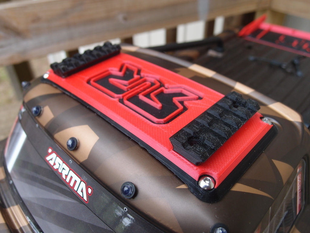 Free 3D file Arrma Infraction Dual Picatinny Roof Mount / Skid Plates ...