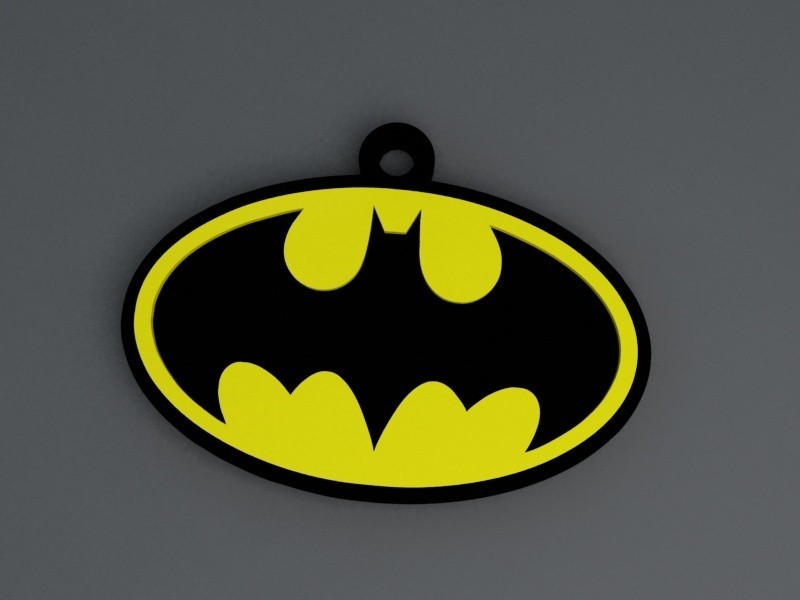 STL file Batman Keychain 🗝️・3D printable design to download・Cults
