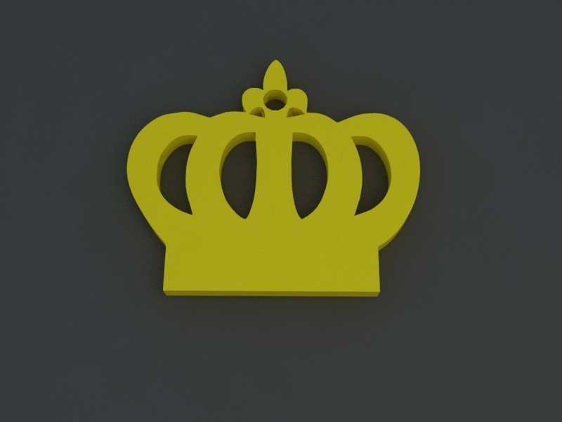 Download STL file Crown keychain • 3D printing object ・ Cults