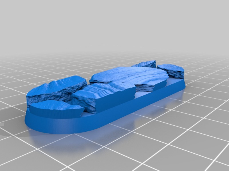 Free 3D file Lava Base 25x70mm ⚔・Model to download and 3D print・Cults