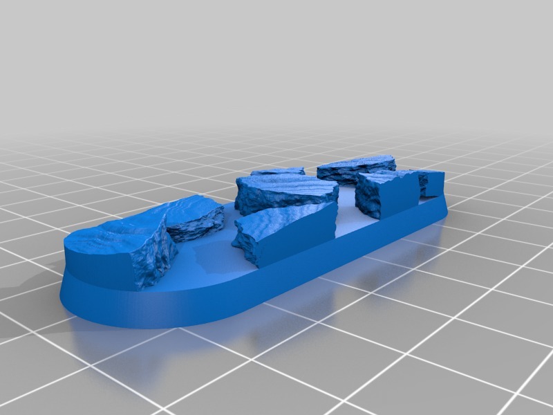 Free 3D file Lava Base 25x70mm ⚔・Model to download and 3D print・Cults