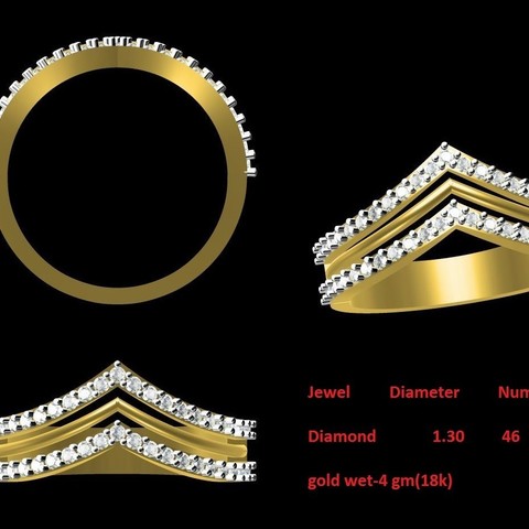 Download STL file ladies ring • 3D print template ・ Cults