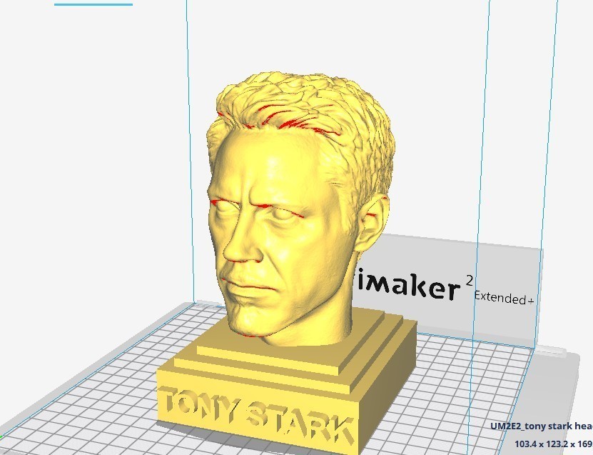 STL file Tony Stark head sculpture - Robert Downey Jr・3D printing model ...