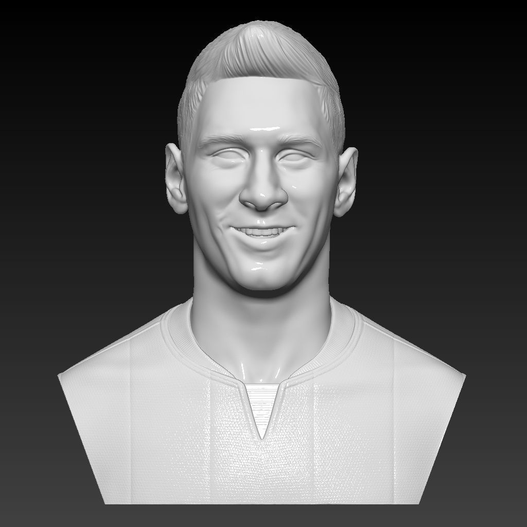 STL file LIONEL MESSI BUST 3D PRINT READY・3D printer model to download ...