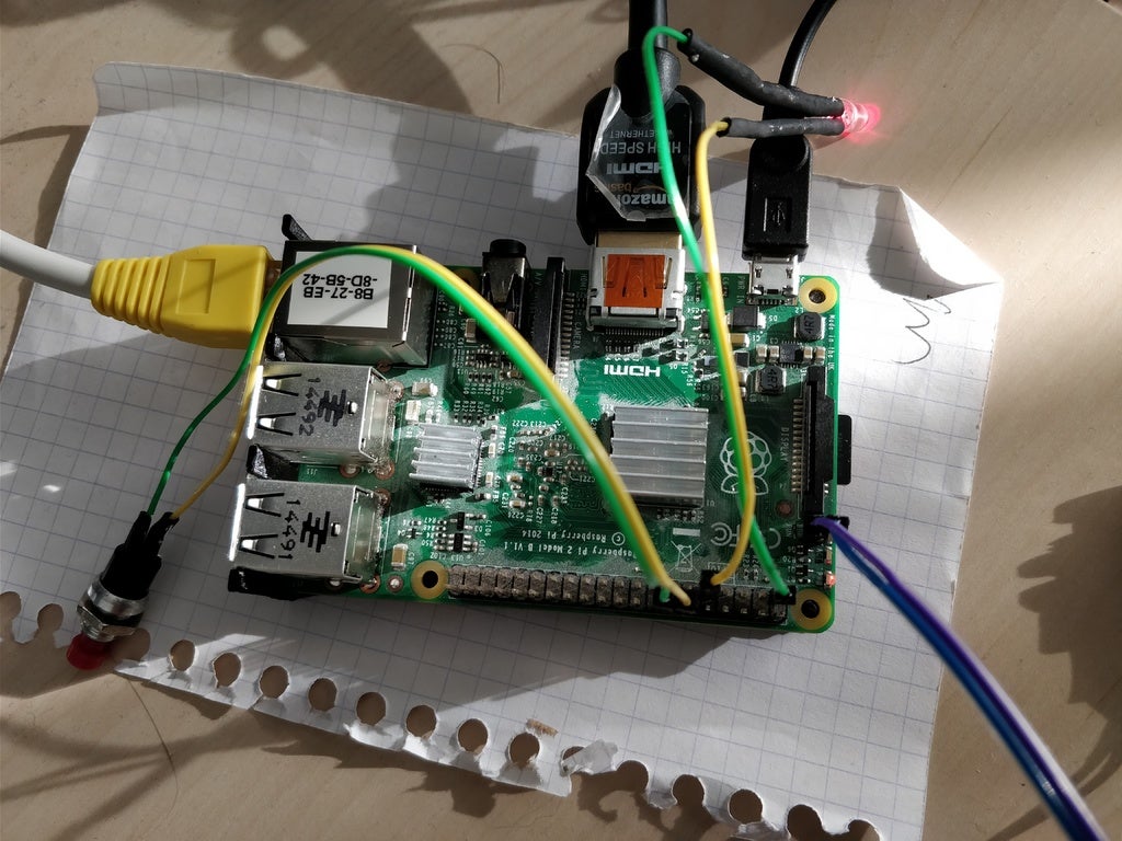 Free STL file [RPI CUSTOM] Button and led for RPI 3・3D printer model to ...