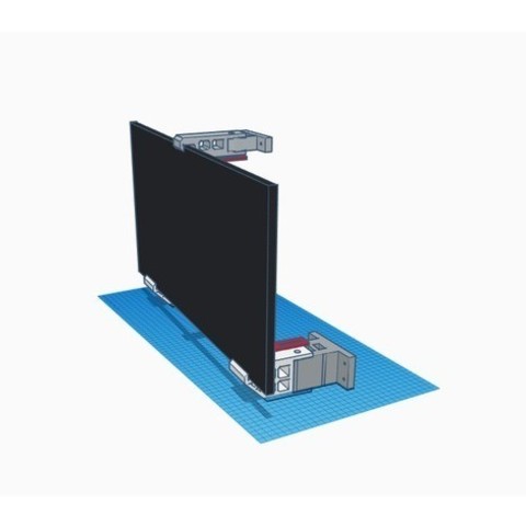 Download free STL file Double Monitor Wall Mount • Template to 3D print ...