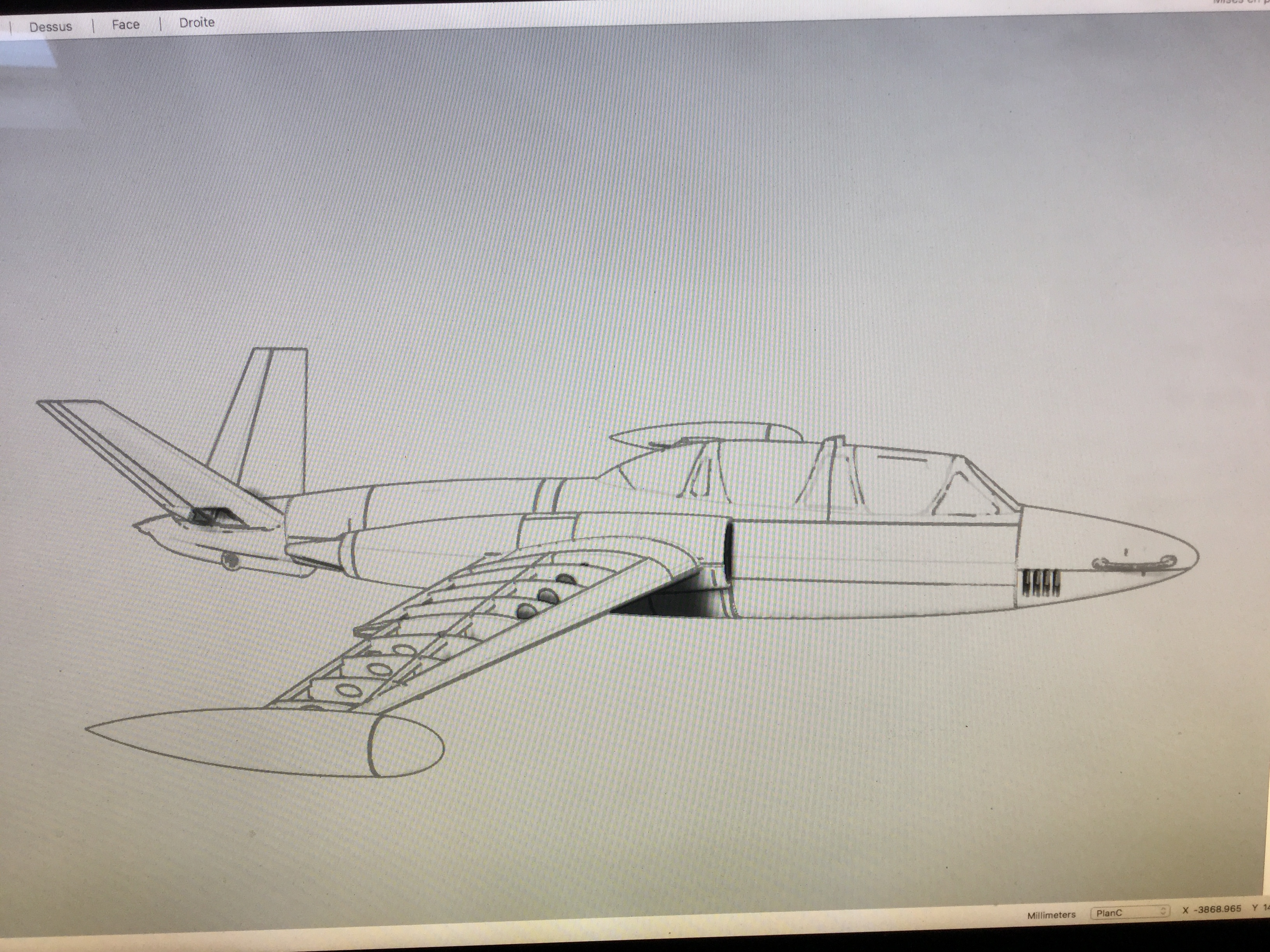 Download free STL file fouga magister V2 rc edf fan 70mm project in ...