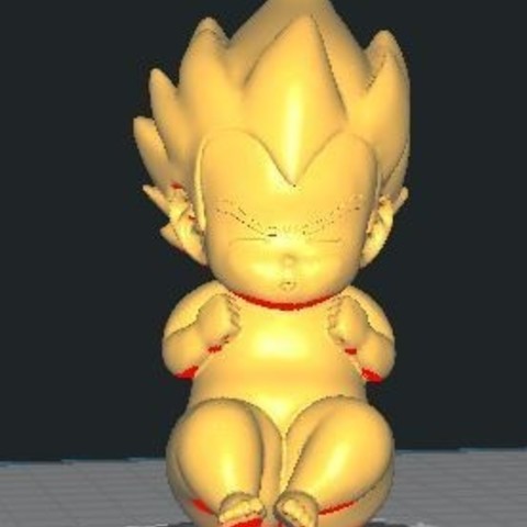 Descargar archivo OBJ Baby vegeta • Plan imprimible en 3D ・ Cults