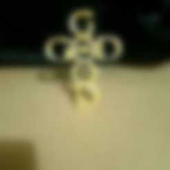 Download free STL God key ring ・ Cults