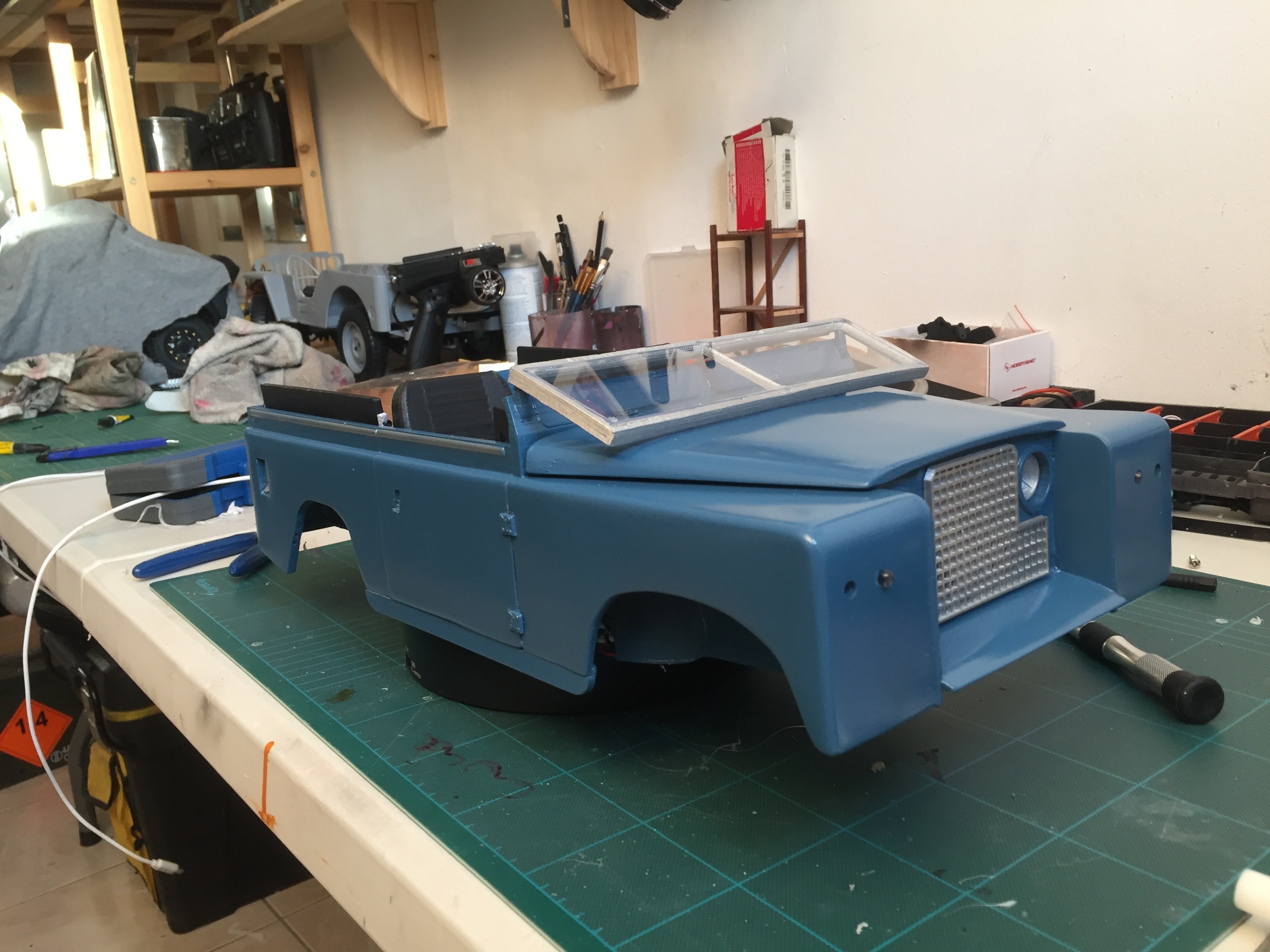 Download STL file rc body 1/10(wheelbase 275mm) defender D88 • 3D ...