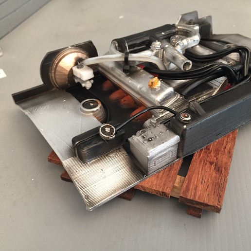 Download STL file Engine Bay RANGE ROVER classic 1/10 • 3D printer ...