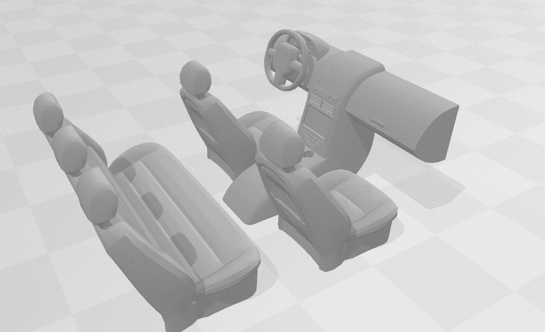STL file Interior for RC 1/10 (universal) 🐿️・3D print object to ...