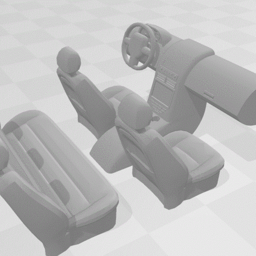 Download STL file Interior for RC 1/10 (universal) • 3D printing design ...