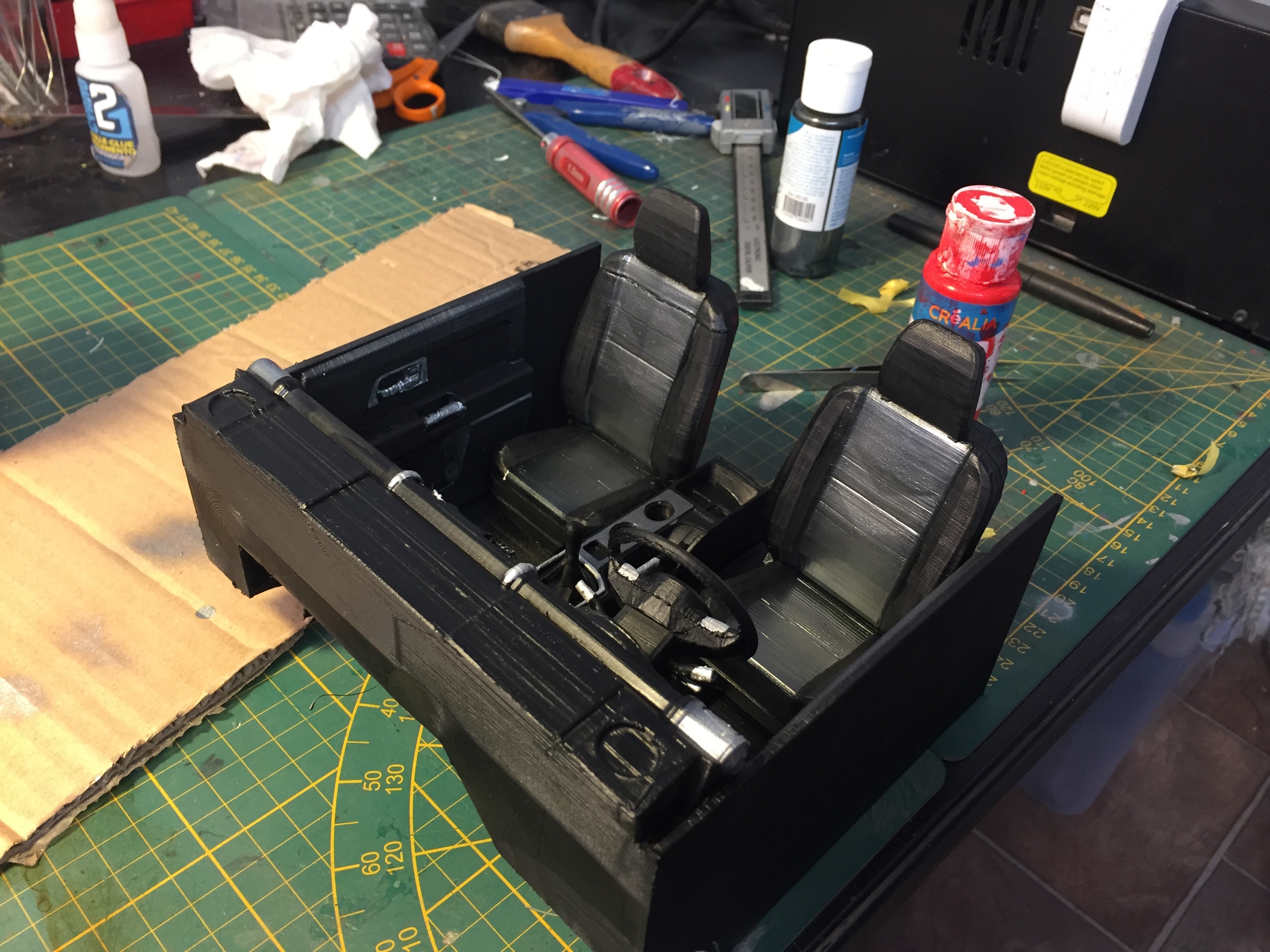 STL-Datei Interior of toyota FJ CRUISER (HPI venture) 🚗・3D-Druck-Idee ...