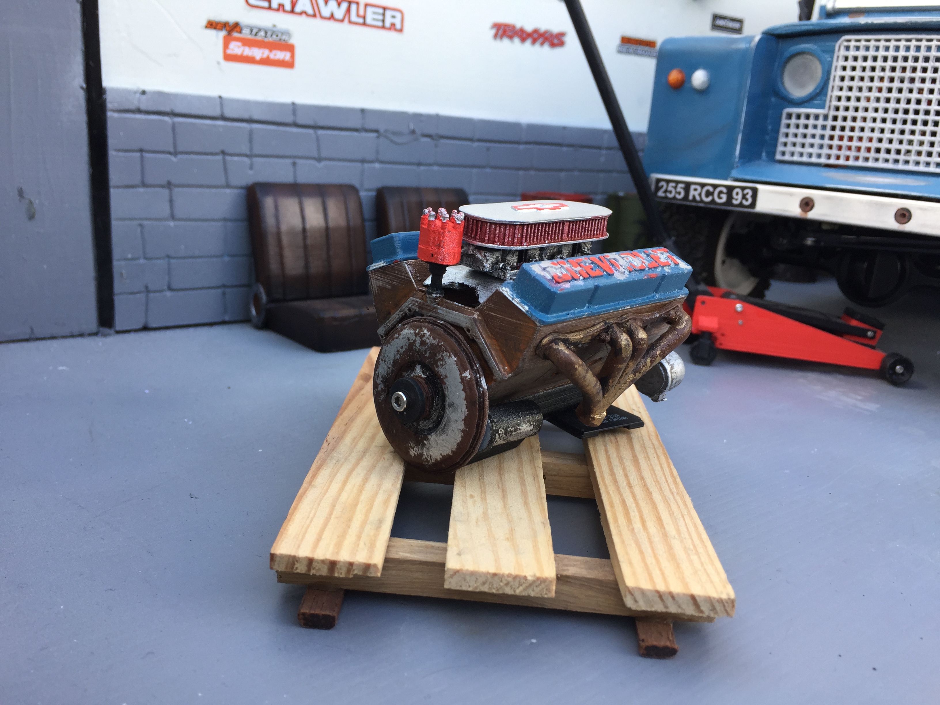 Download STL file V8 chevrolet 1/10 • 3D printer template ・ Cults