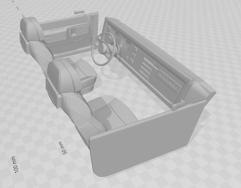 STL file Interior FORD BRONCO vintage 1/10・3D printable model to ...