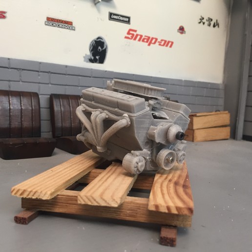 Download 3D printing designs V8 chevrolet 1/10 ・ Cults