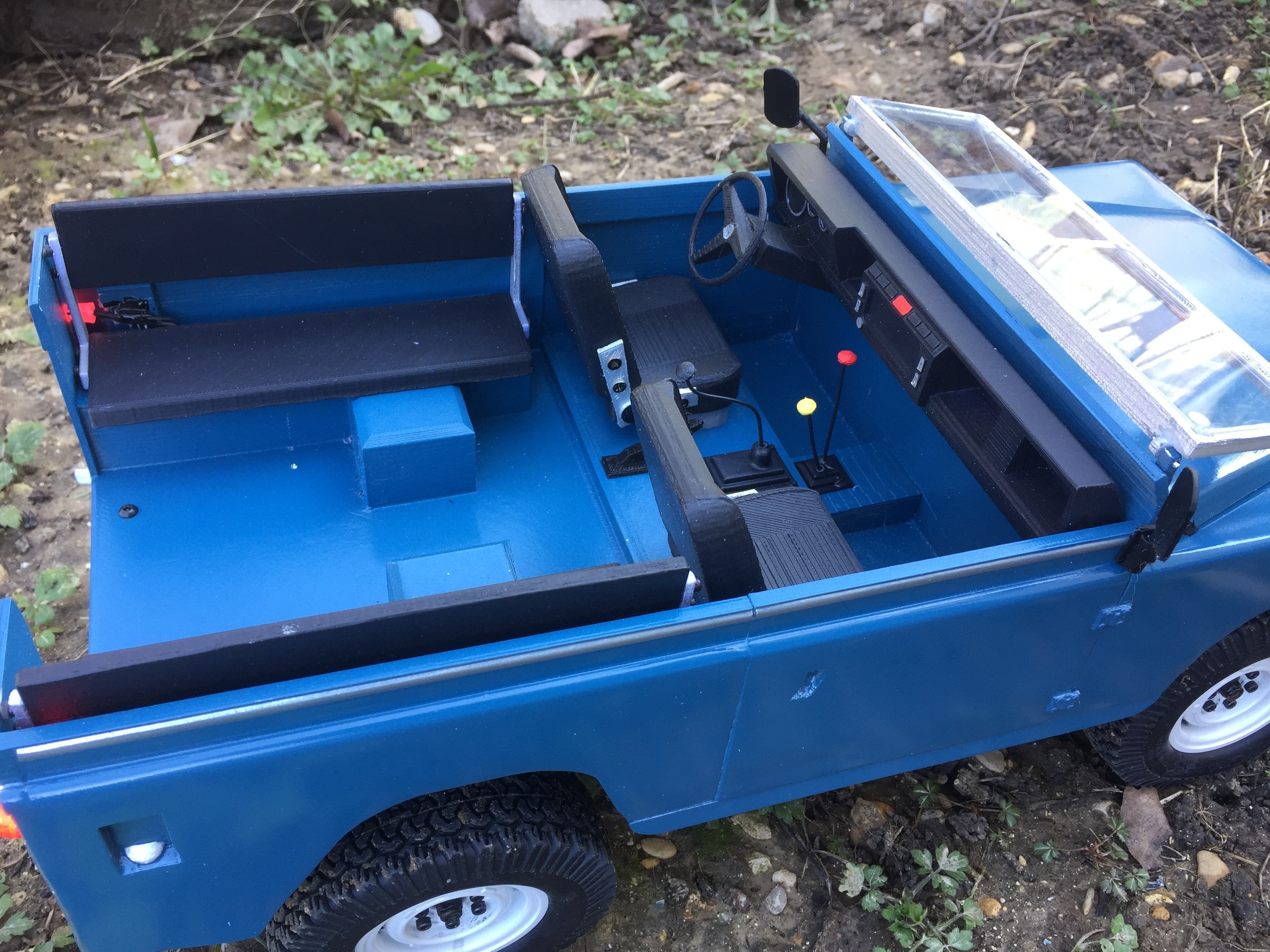 Download STL file rc body 1/10(wheelbase 275mm) defender D88 • 3D ...