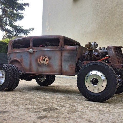 Download STL Fury road hotrod bodyshell 1/10 ・ Cults