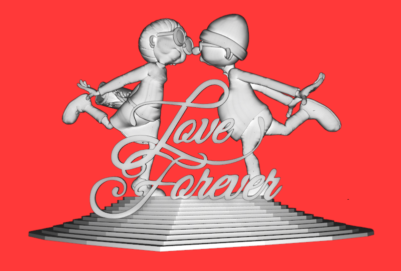 STL file FOREVER LOVE ️‍🔥・3D printable design to download・Cults