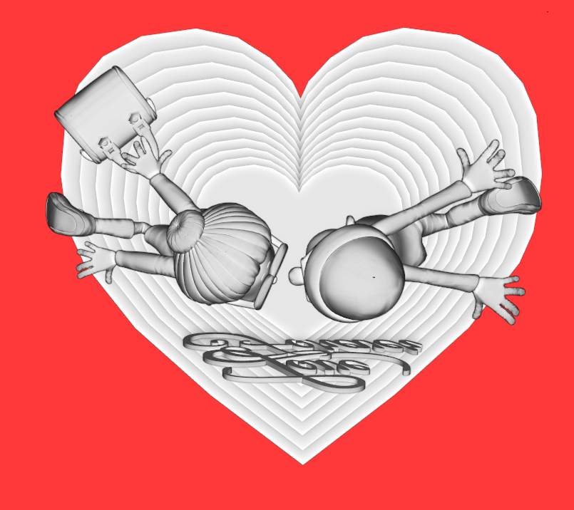 STL file FOREVER LOVE ️‍🔥・3D printable design to download・Cults