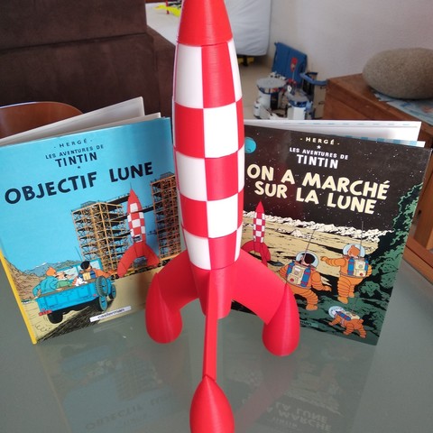 3D printed Tintin Rocket (Tintin Rocket) ・ Cults