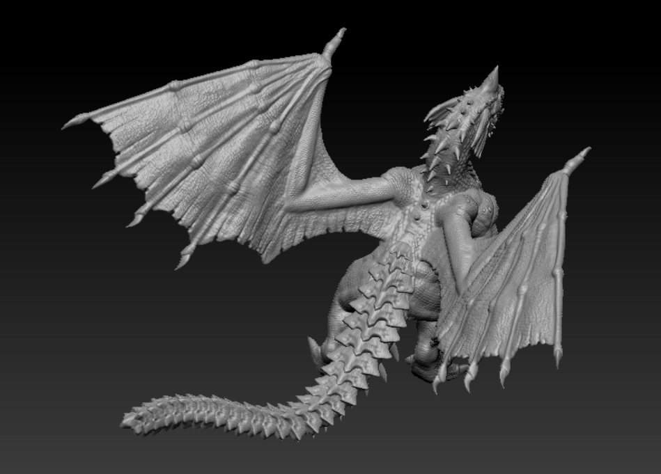 STL file RPG - Fantasy Dragon 3・Template to download and 3D print・Cults
