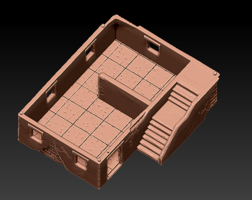 STL file Terrain Scenery - Desert House 4・3D print design to download・Cults