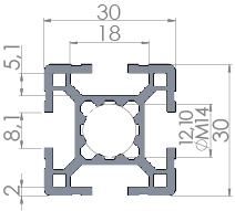 Free 3D file Cap for brazilian 3030 extrusion.・3D print model to ...