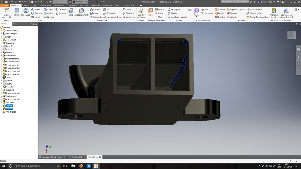 Free 3D file Modified Y_Carriage_xDia8_LM10UU and Duct for better ...