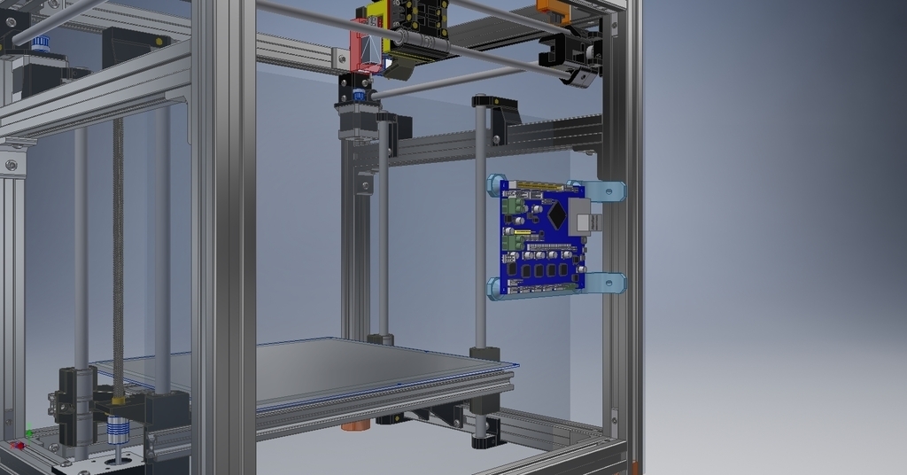 Free 3D file Duet Ethernet or Wifi and DueX supports for 3030 and 2020 ...