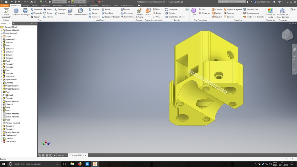 Free 3D file Modified Y_Carriage_xDia8_LM10UU and Duct for better ...