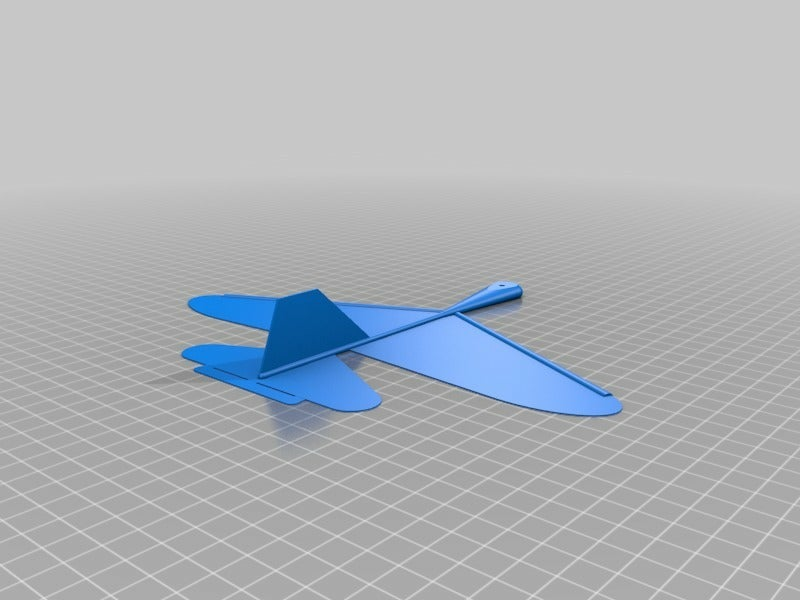 Free STL file Rubber band launched glider・3D printing design to ...