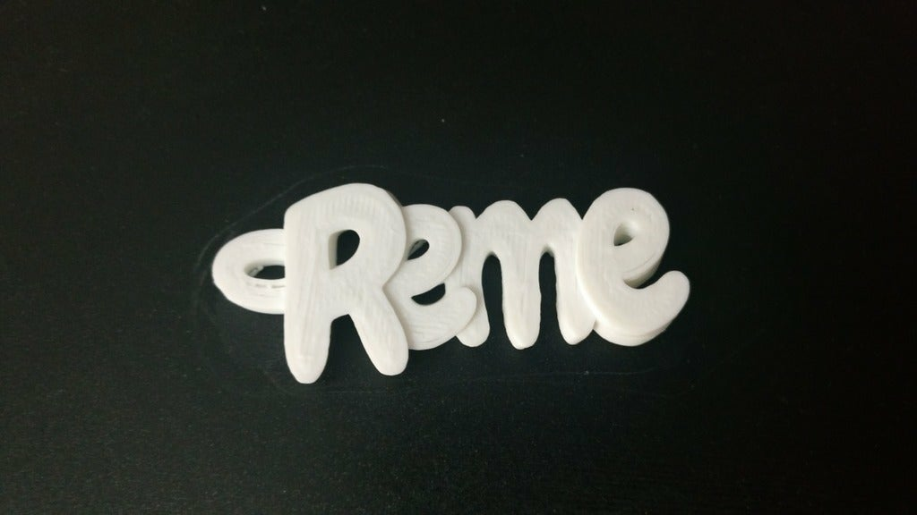 Free STL file Reme Keyring / Keyfob / Name / Llavero / Nombre・3D print ...