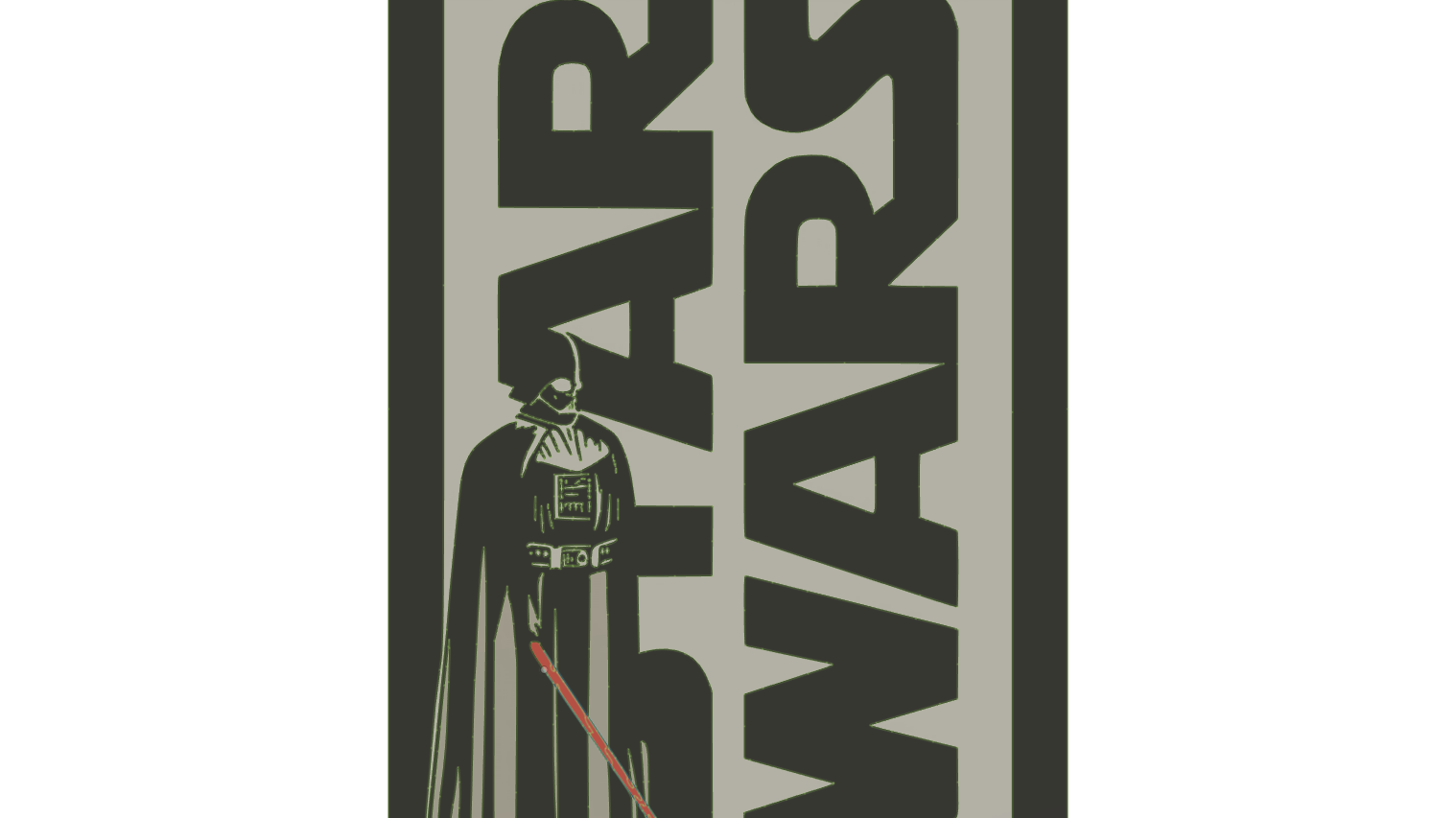 Archivo STL Star wars darth vader 2D wall hanging ⭐・Objeto imprimible ...