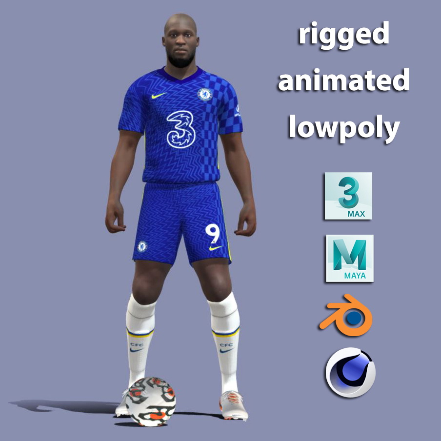 STL file Romelu Lukaku Chelsea・Template to download and 3D print・Cults